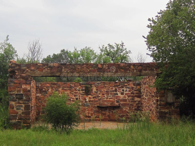 REMNANT of a BUILDING stock image. Image of walls, natural - 91190885