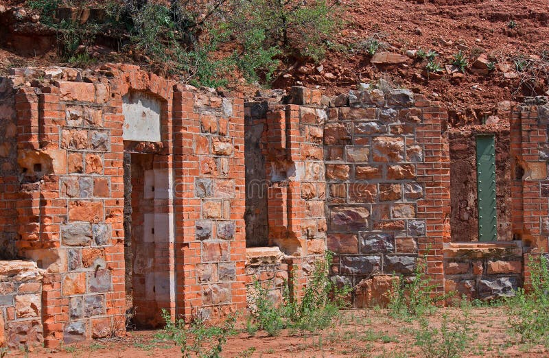 REMNANT of OLD FORT stock image. Image of openings, doors - 98086385