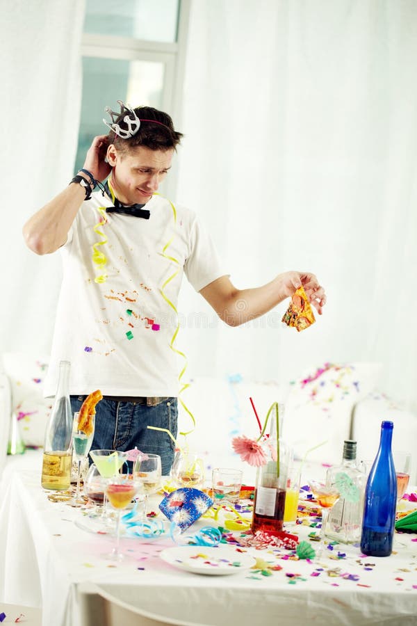 Cleaning mess after party stock photo. Image of concept - 22467662