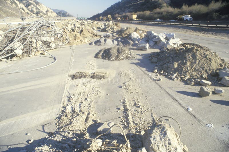 The Remnants of a Freeway Collapse Editorial Photography - Image of ...
