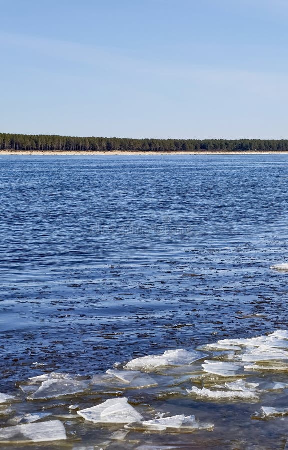 Remnants of Ice Off the Coast Flow Downstream of the Spring River Stock ...