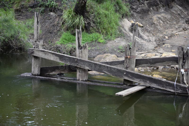 Old Bridge Debris after Flood Stock Photo - Image of broken, scenery ...
