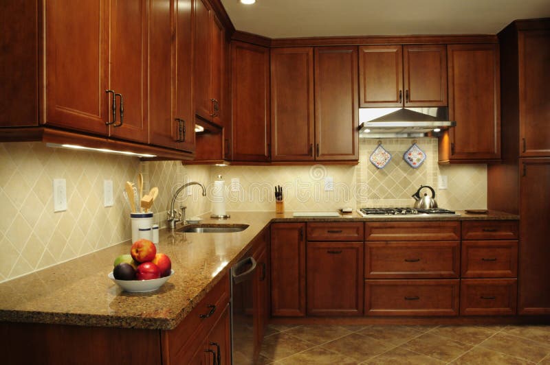 Remodeled Kitchen Prep Area Stock Image - Image of bfs21093835 ...