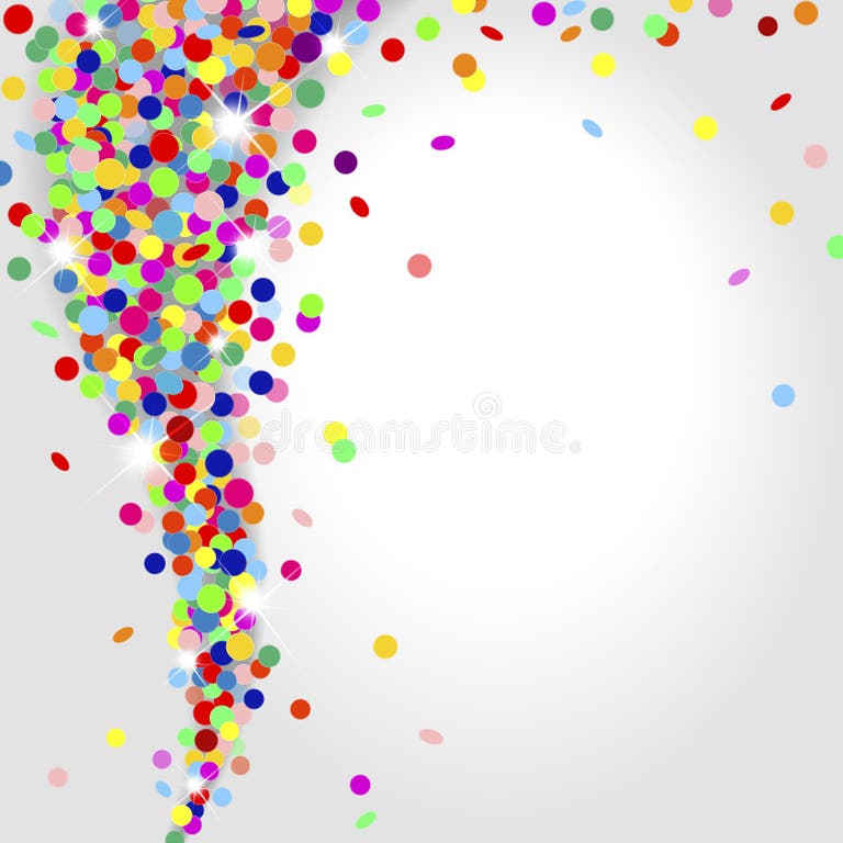 Remoinho dos confetes ilustração do vetor. Ilustração de feriado - 40732361