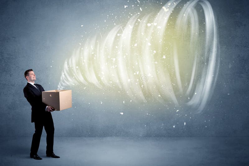 Remoinho No Conceito Da Caixa Imagem de Stock - Imagem de alegria ...