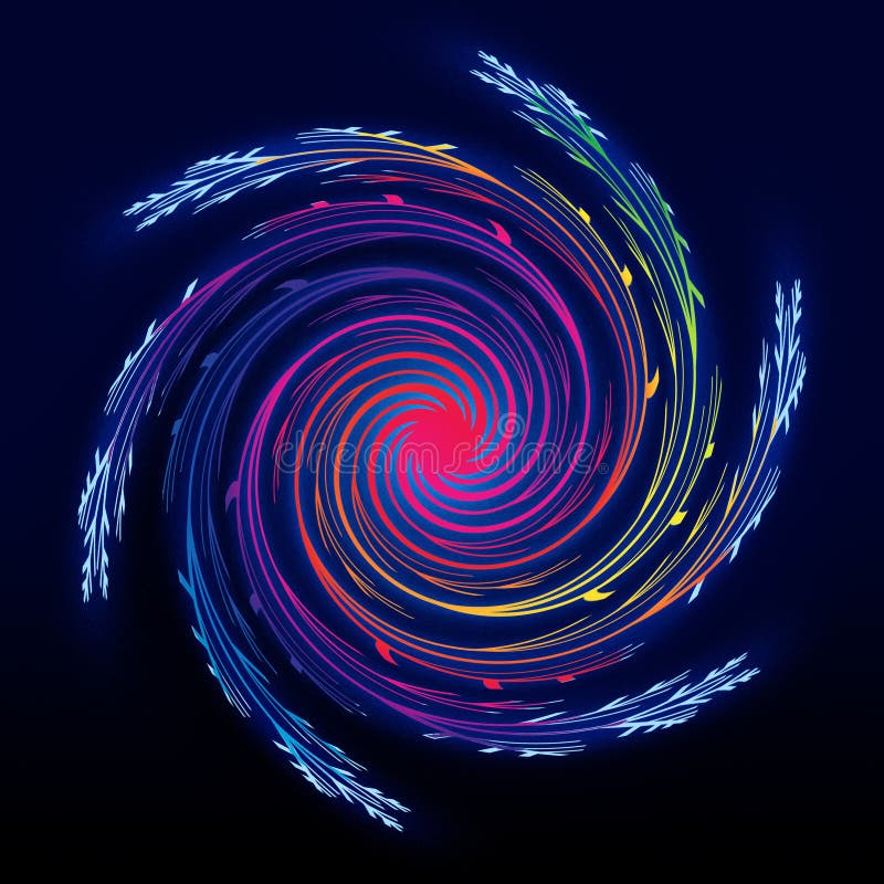 Remolino del color stock de ilustración. Ilustración de colorido ...