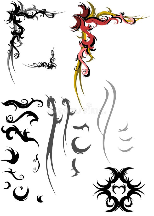 Remolinos del vector ilustración del vector. Ilustración de decorativo ...