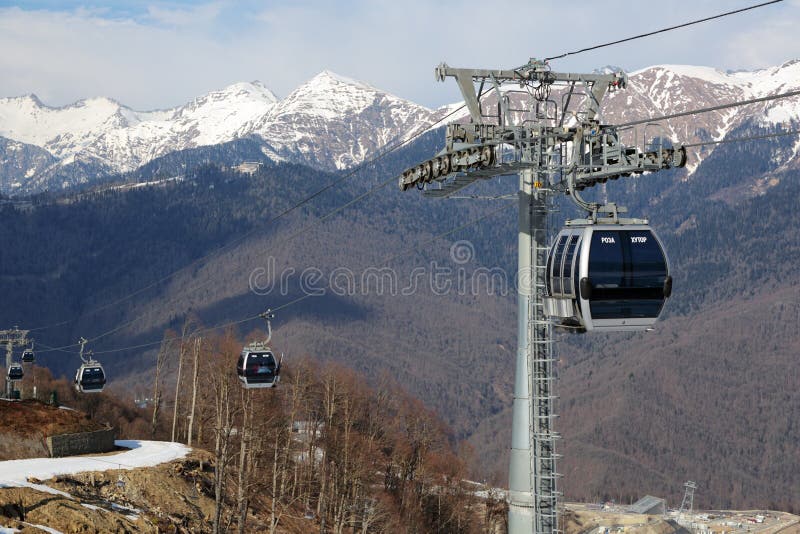 Remonte-pente photo stock éditorial. Image du support - 39375773