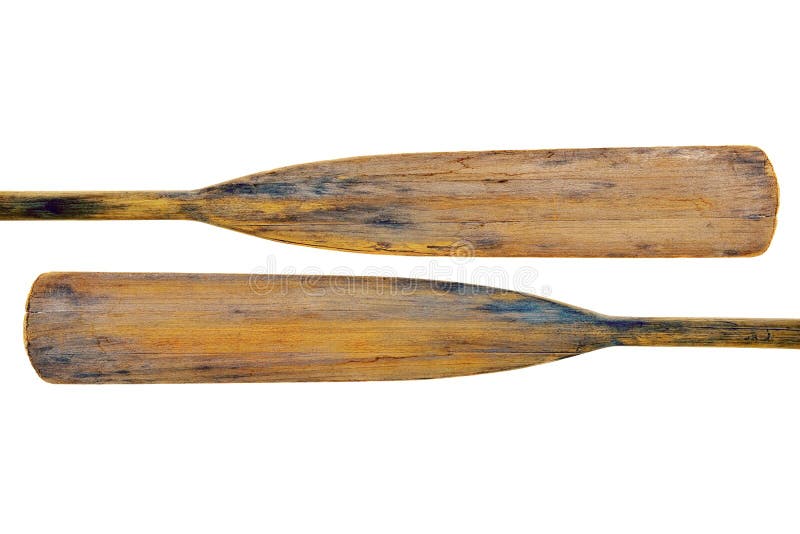 Remos De Madera Antiguos Y Desgastados Imagen de archivo - Imagen de ...