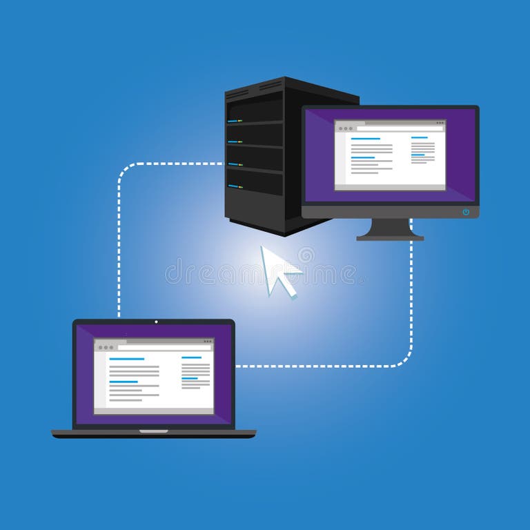 Remote Desktop Access Stock Illustrations – 1,149 Remote Desktop Access ...