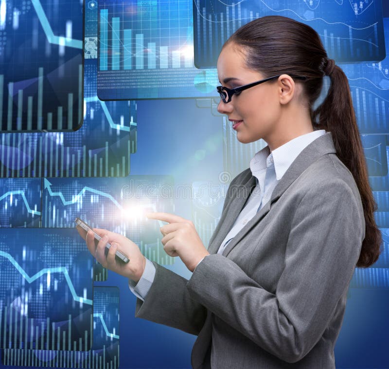 Remote Access Concept with Mobile Phone Stock Image - Image of button ...