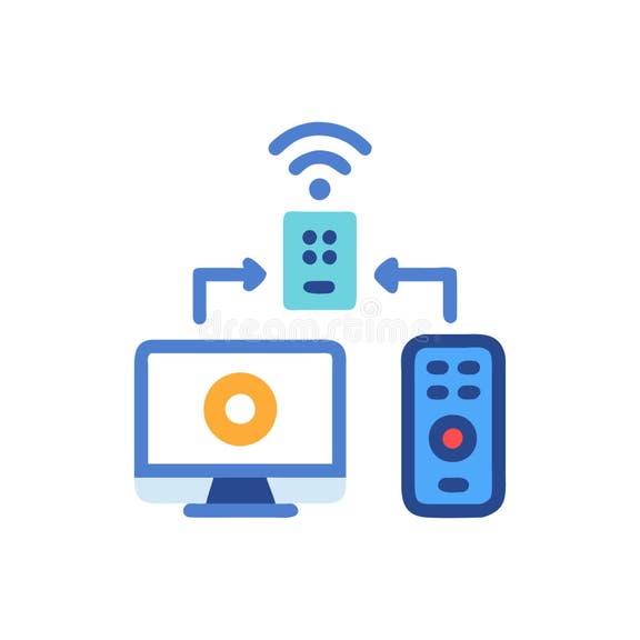 Remote Access Icon for Connectivity Stock Image - Illustration of ...