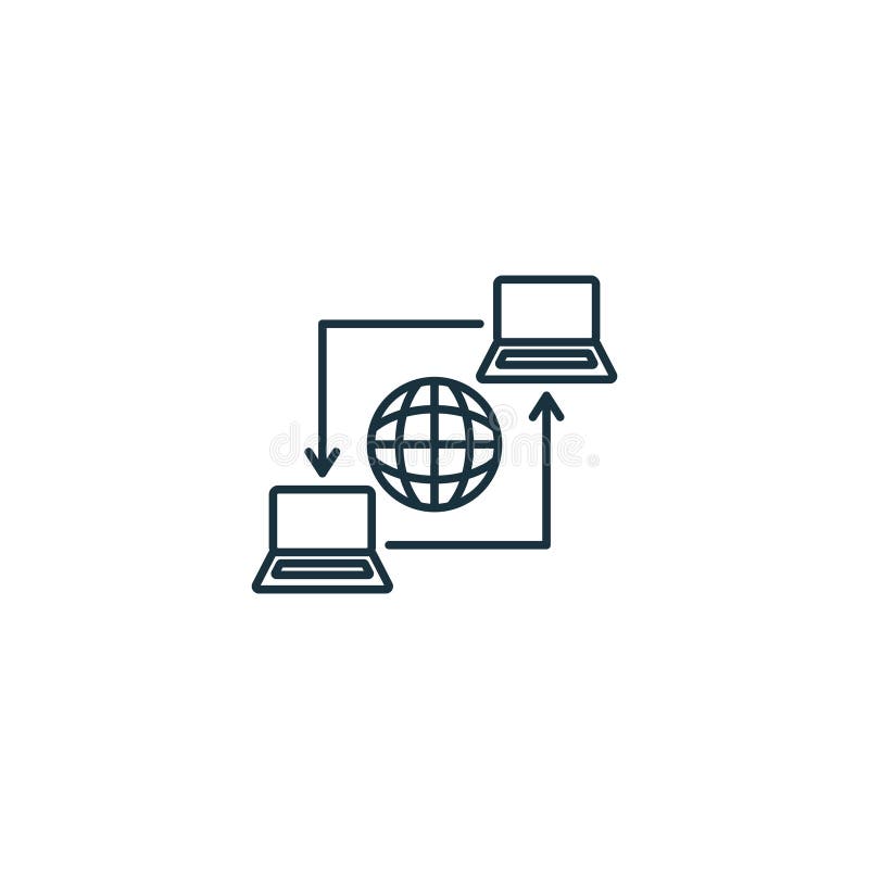 Remote Access Icon. Monochrome Simple Remote Work Icon for Templates ...