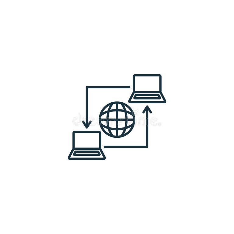 Remote Access Icon. Monochrome Simple Remote Work Icon for Templates ...