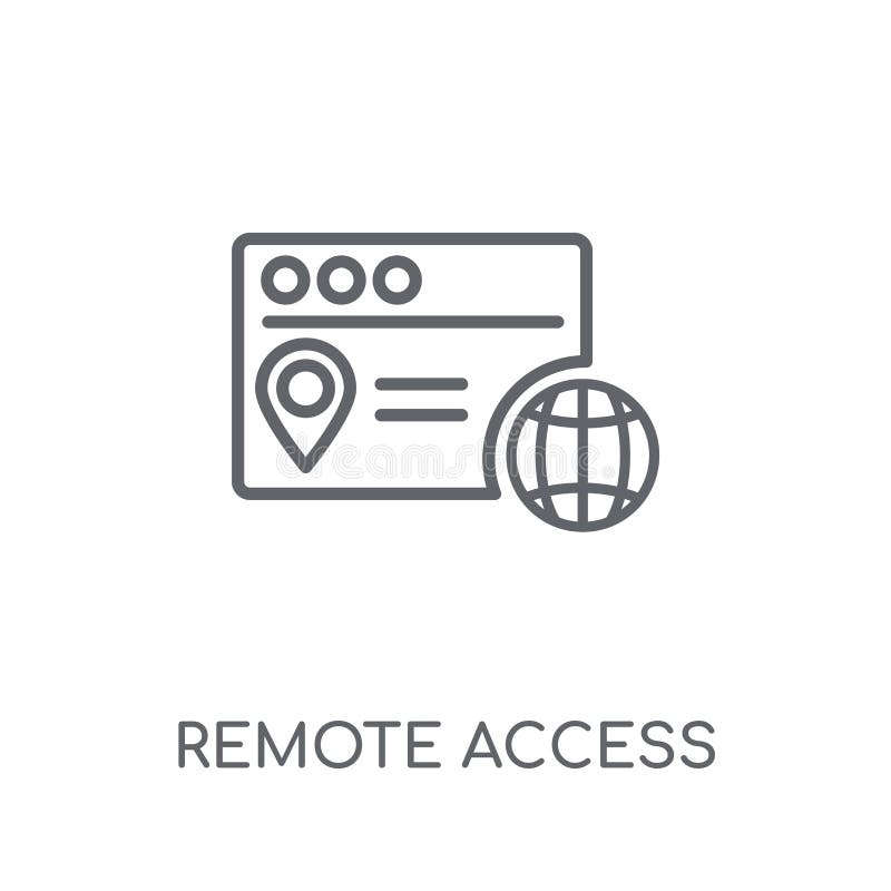 Remote Access Linear Icon. Modern Outline Remote Access Logo Con Stock ...