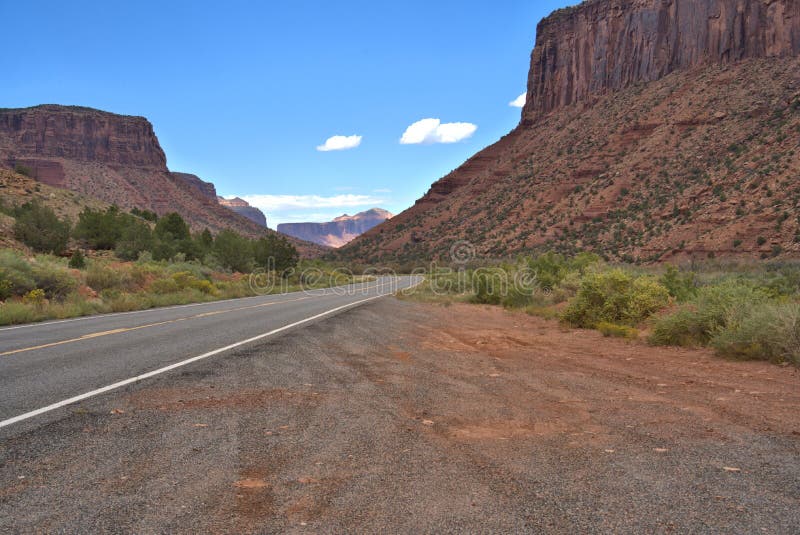 Remote Arizona Highway in the Summer Stock Photo - Image of scenic ...