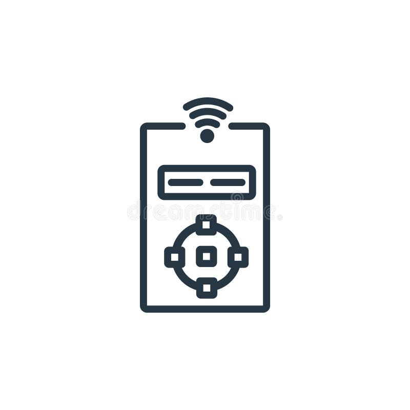 Remote Assistance Icon Vector from Internet of Thing Concept. Thin Line ...