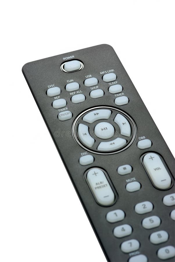 Remote for a audio system stock photo. Image of closeup - 17409476