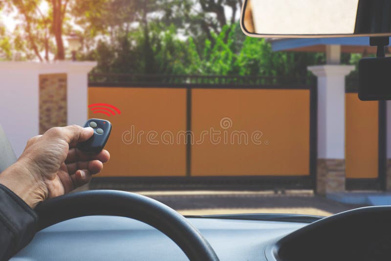 Automatic Gate Remote Contril Stock Photo - Image of industrial ...