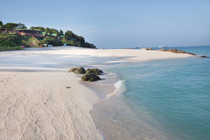 Remote beach stock image. Image of bungalow, remote, beauty - 12986037