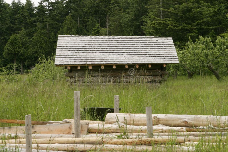 Remote Beach Cabin stock photo. Image of wood, residential - 237843154