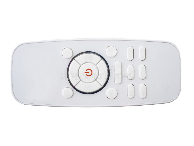 The Remote is Black. Isolated on White Background Remote Control Stock ...