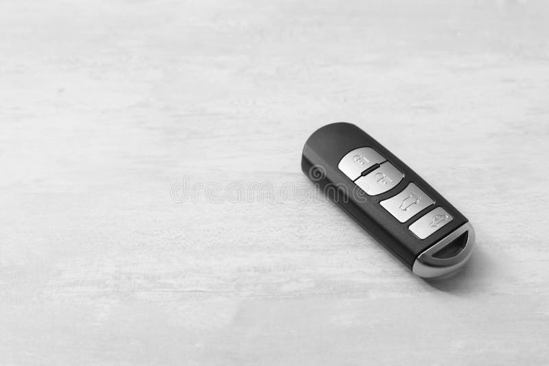 Remote Car Key on Light Background. Stock Image - Image of technology ...