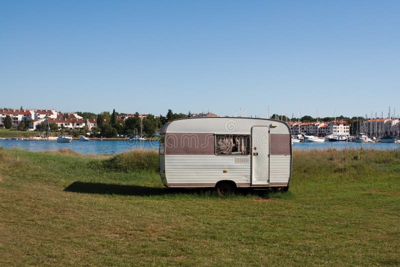 Caravan stock photo. Image of caravan, campground, mobile - 32579512