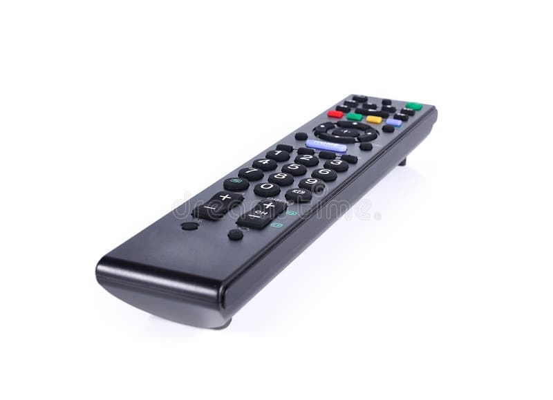 Remote Close Up Isolated on White Background. Stock Image - Image of ...