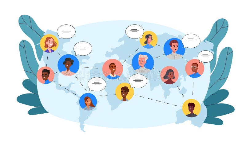 Remote Communication Vector Concept Stock Vector - Illustration of ...