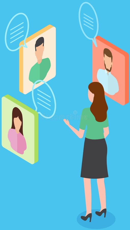 Virtual Intercommunication Stock Illustrations 118 Virtual Intercommunication Stock