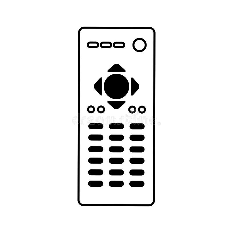 Tv Remote Icon In Trendy Design Style. Tv Remote Icon Isolated On White ...