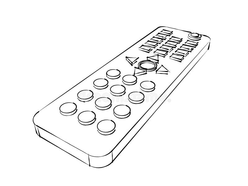 Cartoon remote control stock illustration. Illustration of clipart ...