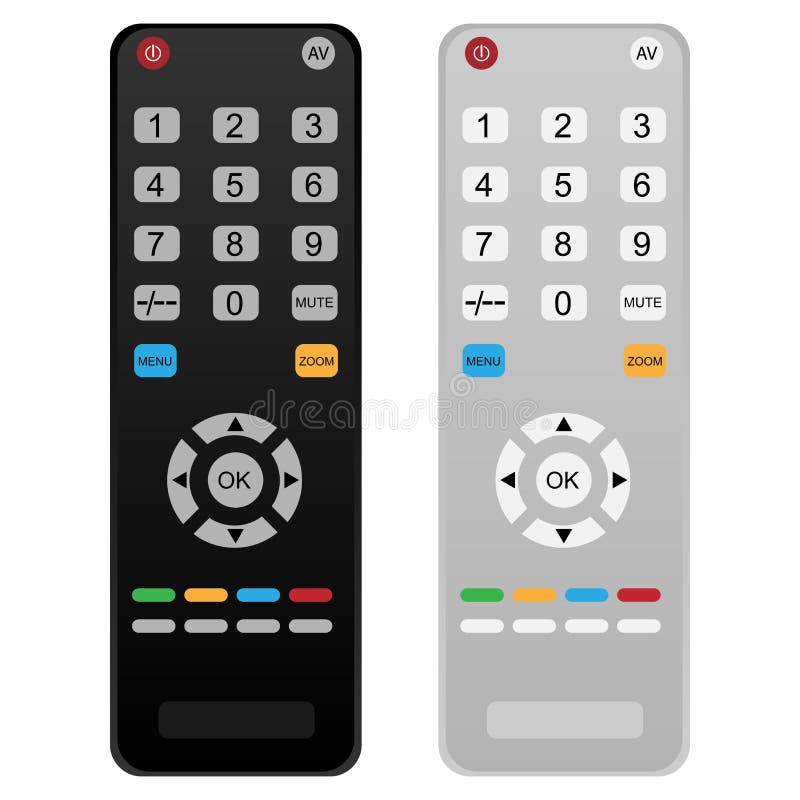 Remote control stock vector. Illustration of button, graphics - 15321525
