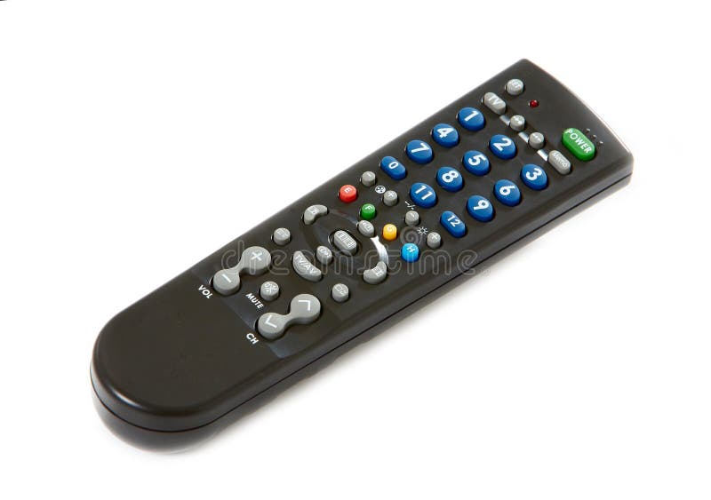 Old Model of Television Remote Control Stock Image - Image of ...