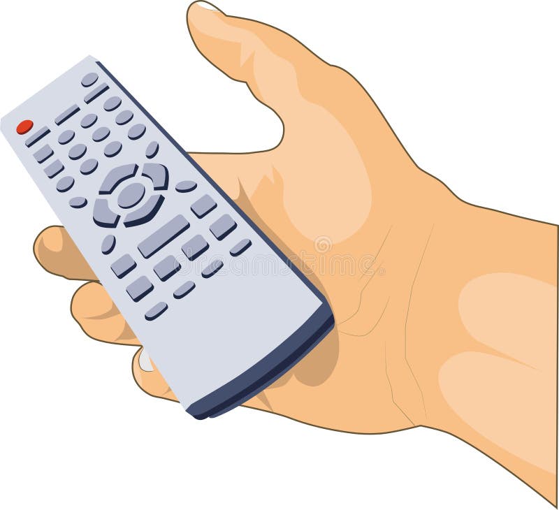 Remote Control stock vector. Illustration of fingers - 23739609