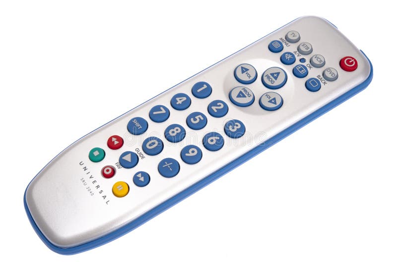 Satellite TV Remote Control Stock Photo - Image of device, signal: 13530286