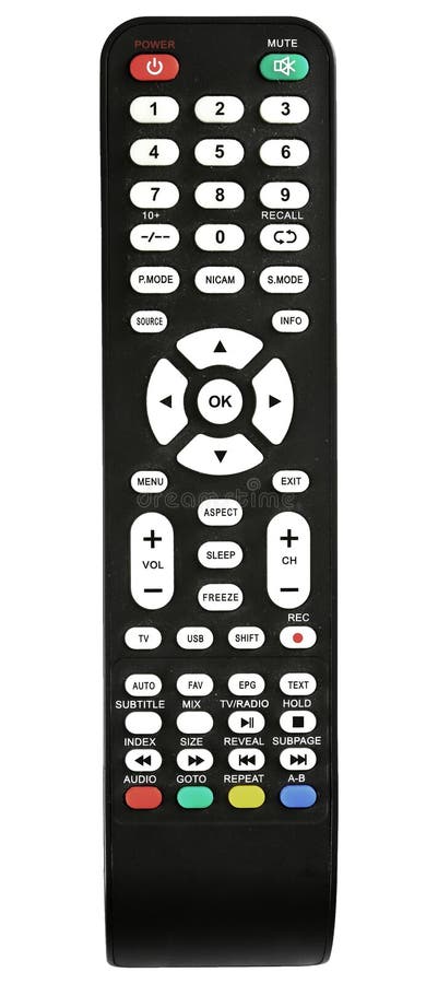Tv Remote Controller, Remote Control Device, Isolated White Background ...