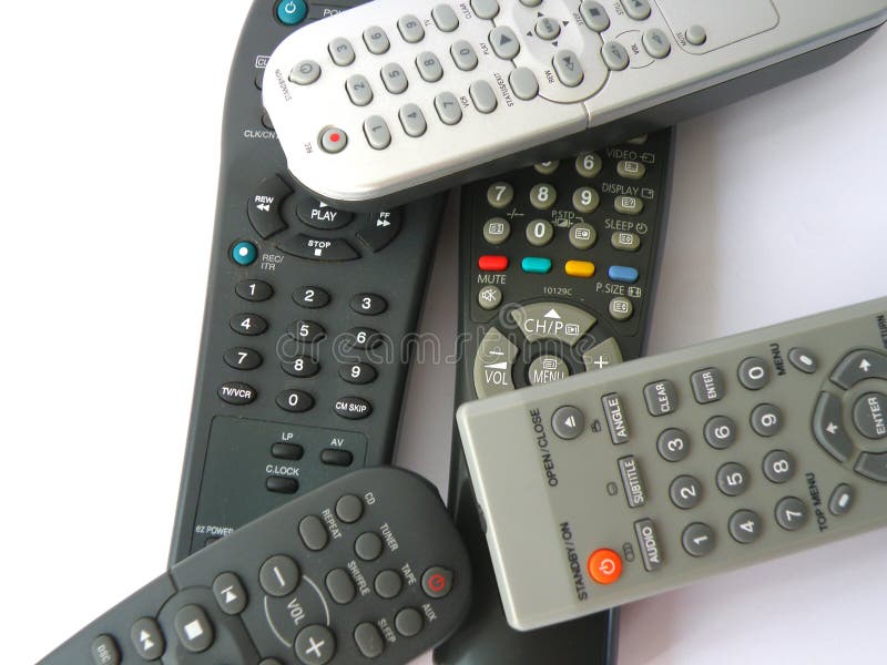 Remote Controls stock image. Image of detail, digital, black - 95235