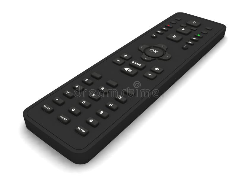 DVD remote control. stock vector. Illustration of infrared - 4270036
