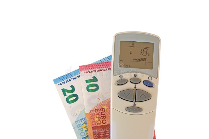 Remote Control for Air Conditioning Stock Image - Image of equipment ...