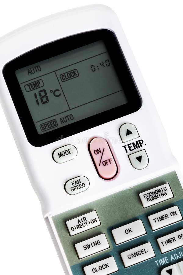 Remote Control Air Conditioning Stock Image - Image of energy, keypad ...