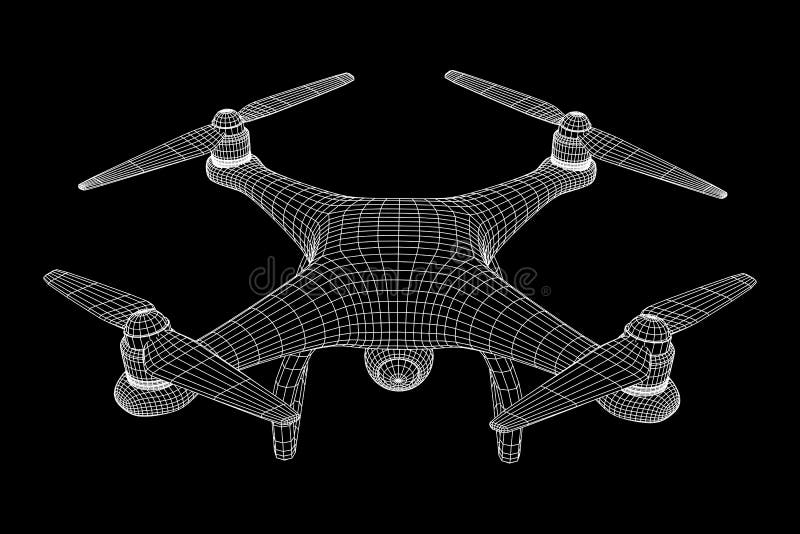 Remote control air drone stock vector. Illustration of digital - 110623454