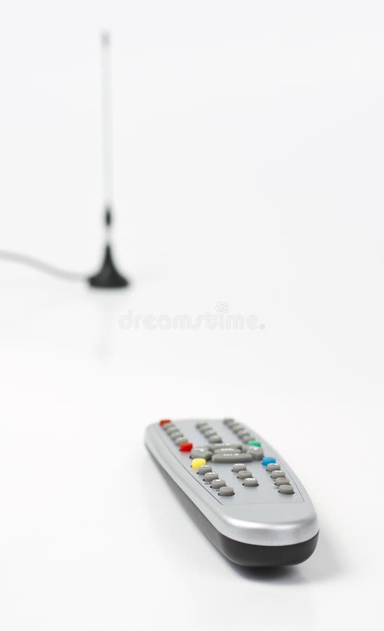 Remote control and antenna stock image. Image of background - 22372317