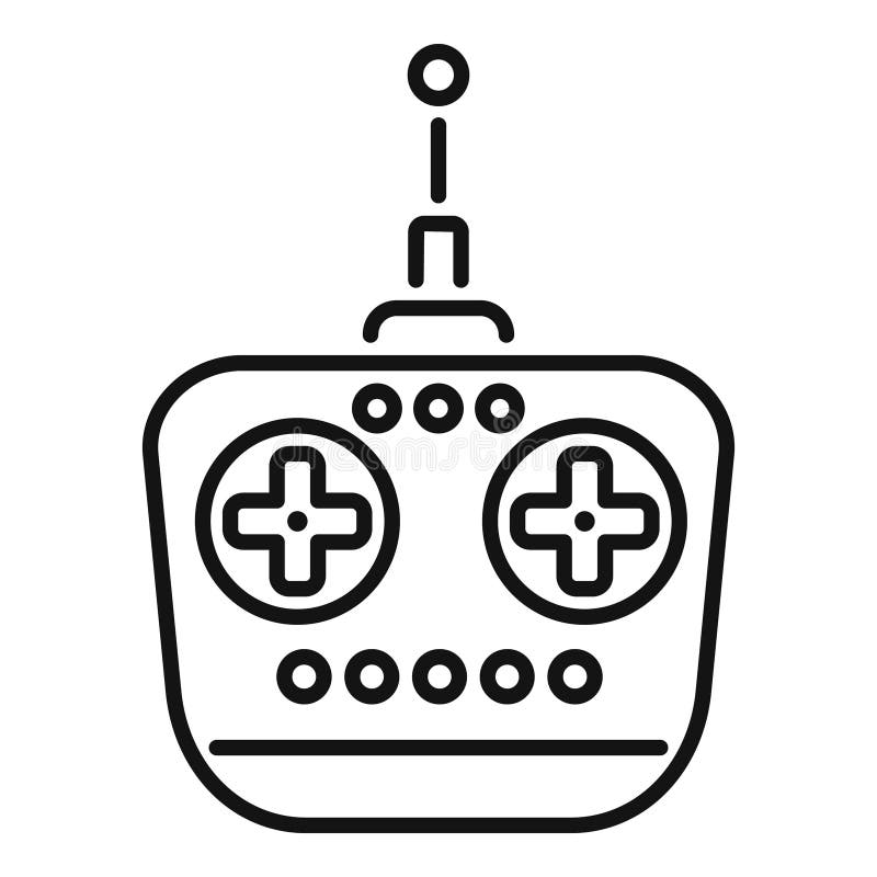 Remote Control with Antenna Transmitting Signals for Drone or Vehicle ...