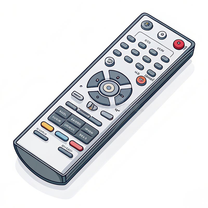 Remote Control for Audio Video Equipment Vector Illustration Stock ...