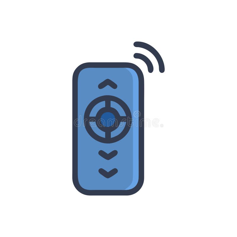Remote Control Button Icon for Devices Stock Illustration ...