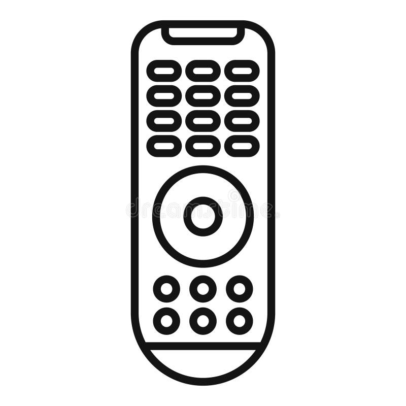 Remote Control with Buttons and Circle Navigation Showing, Controlling ...