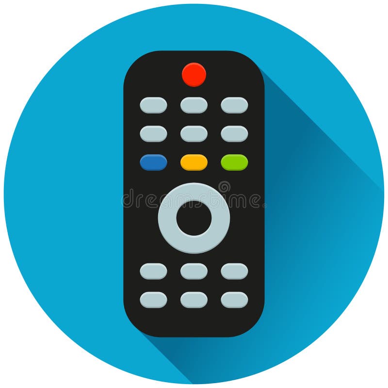 Car Remote Key with Circle Shaped Buttons Stock Vector - Illustration ...