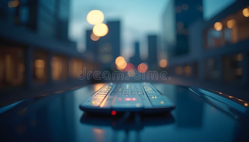 Remote Control City Night stock photo. Image of calm - 382345662